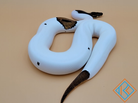Orange Dream Leopard Pied Ball Python by Kaptive Keepers