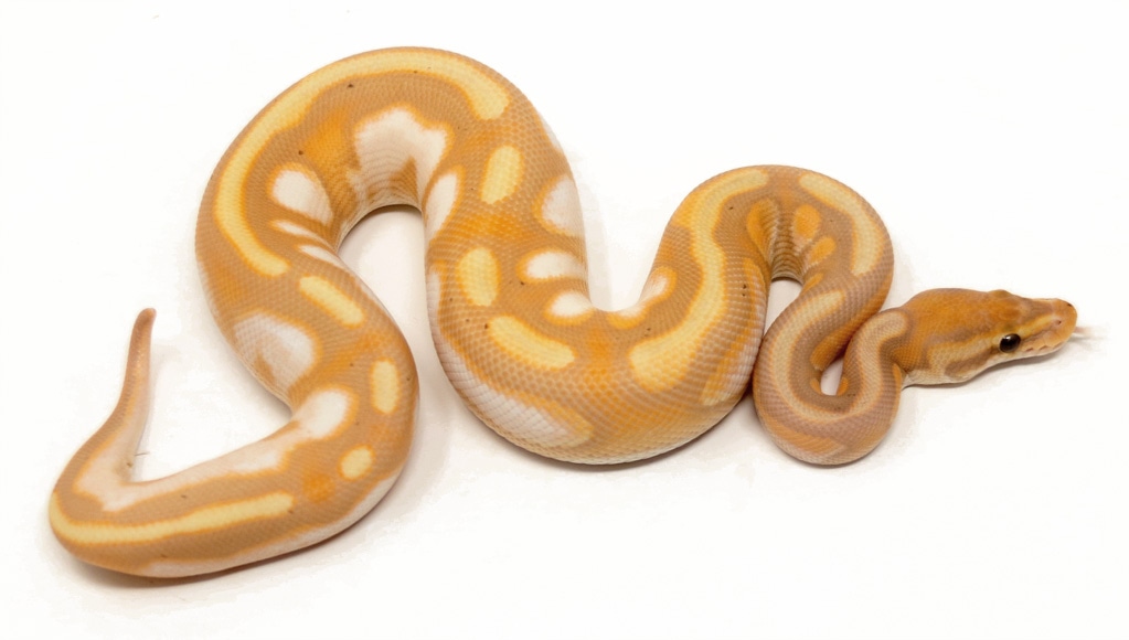 Banana Enchi Cinnamon Calico Ball Python by Dynasty Reptiles - MorphMarket
