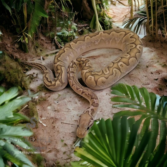 Bamboo Chocolate Hypo Het Desert Ghost Ball Python by Sugar Hill Ball ...
