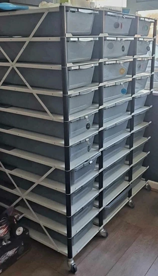 Lp Snake Rack 30 Tubs ( 40/70/40 ) Ball Python by Stu's-ball-pythons